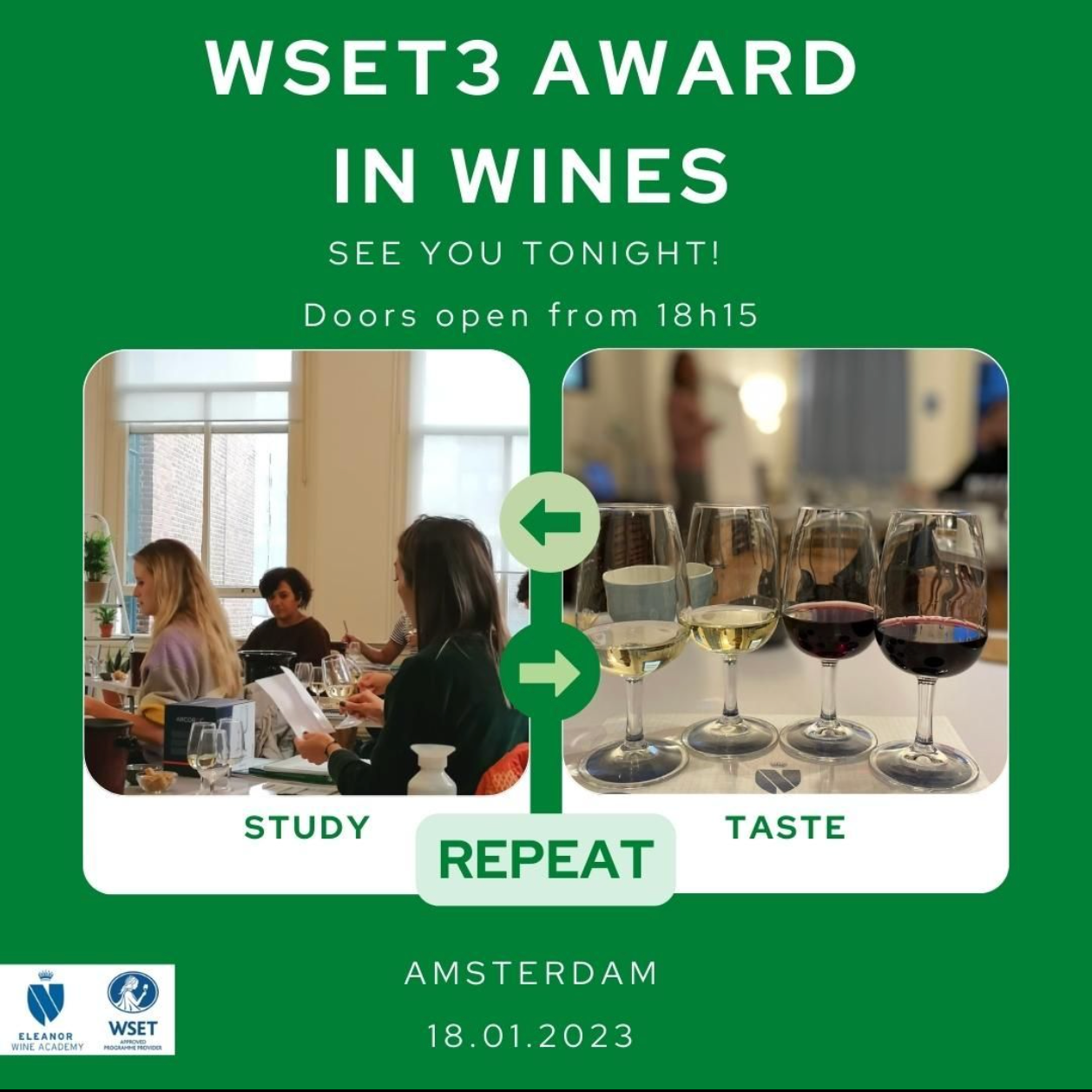 WSET3 Award in Wines in Amsterdam- English – Eleanor Wine Academy