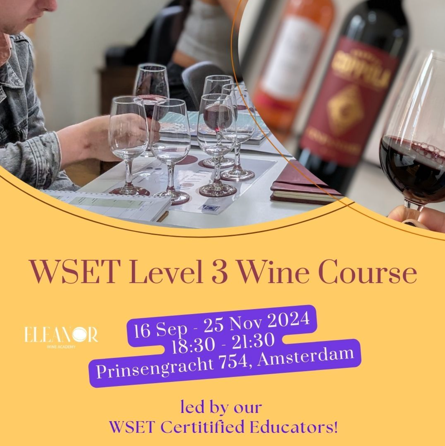 Join the WSET Level 3 Wine Course in Amsterdam | Start September 16 at Eleanor Wine Academy