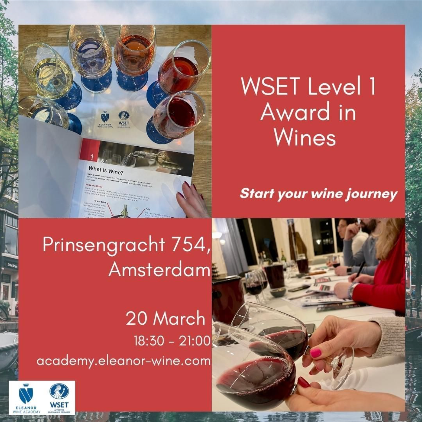 WSET 1 Wines in Amsterdam in English – Eleanor Wine Academy