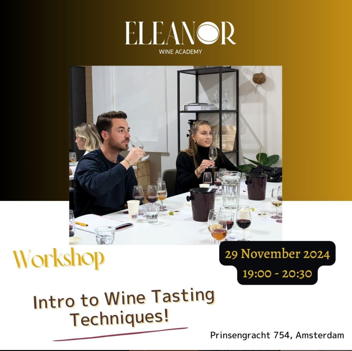 Intro to Wine Tasting Technique Workshop in Amsterdam | Eleanor Wine ...