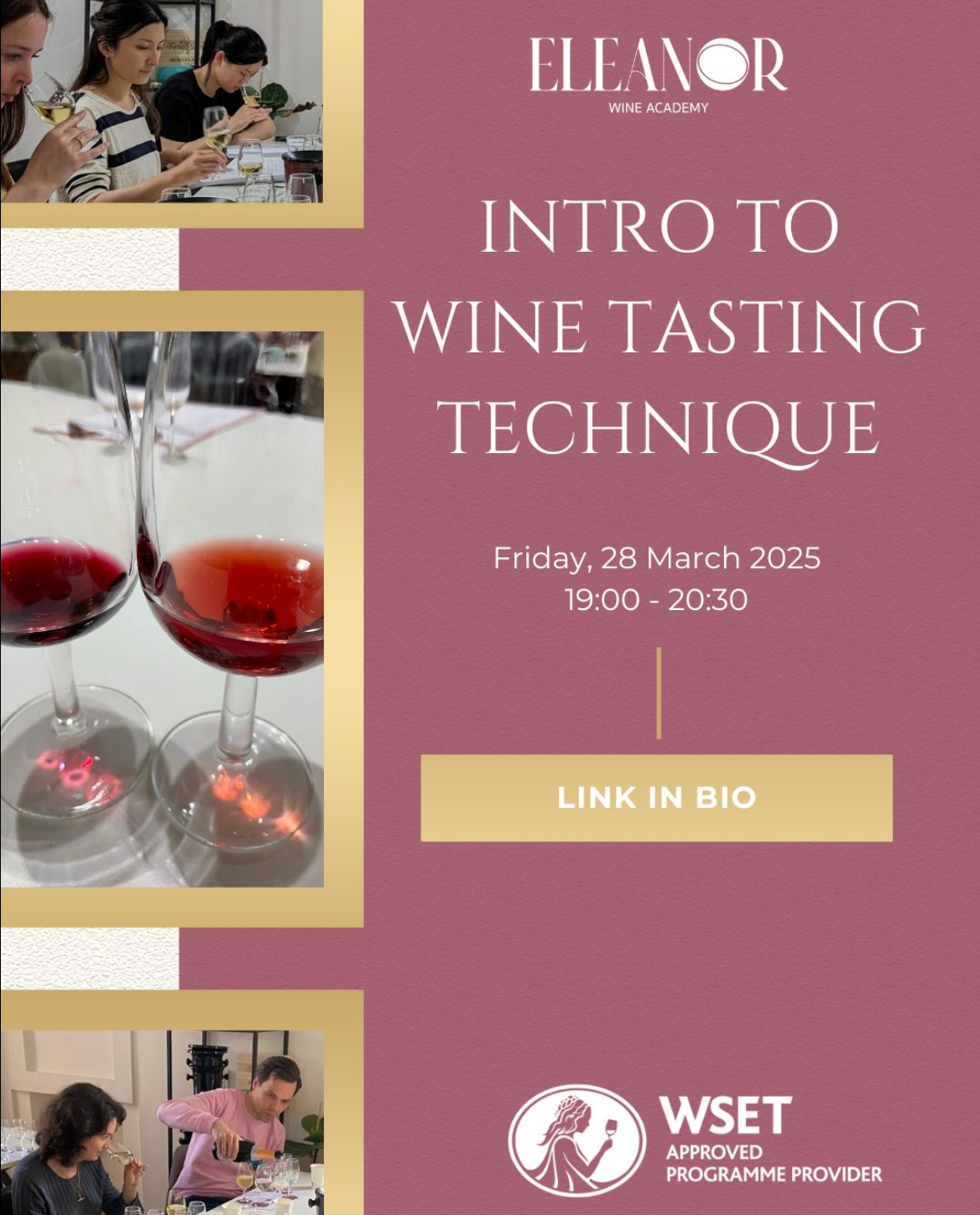 Intro to Wine Tasting Technique – Fun Workshop at Eleanor Wine Academy ...