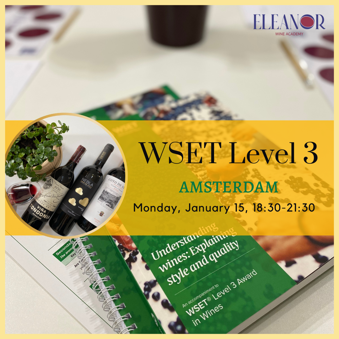 WSET Level 3 Course 2024 in Amsterdam | Eleanor Wine Academy