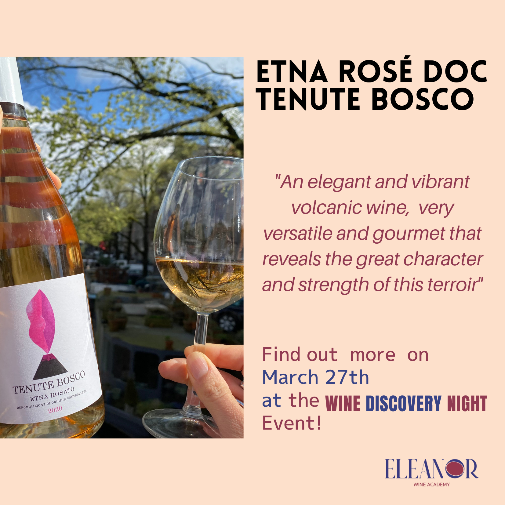 Discover the Exquisite Etna Rosé by Tenute Bosco | Wine Discovery Event ...